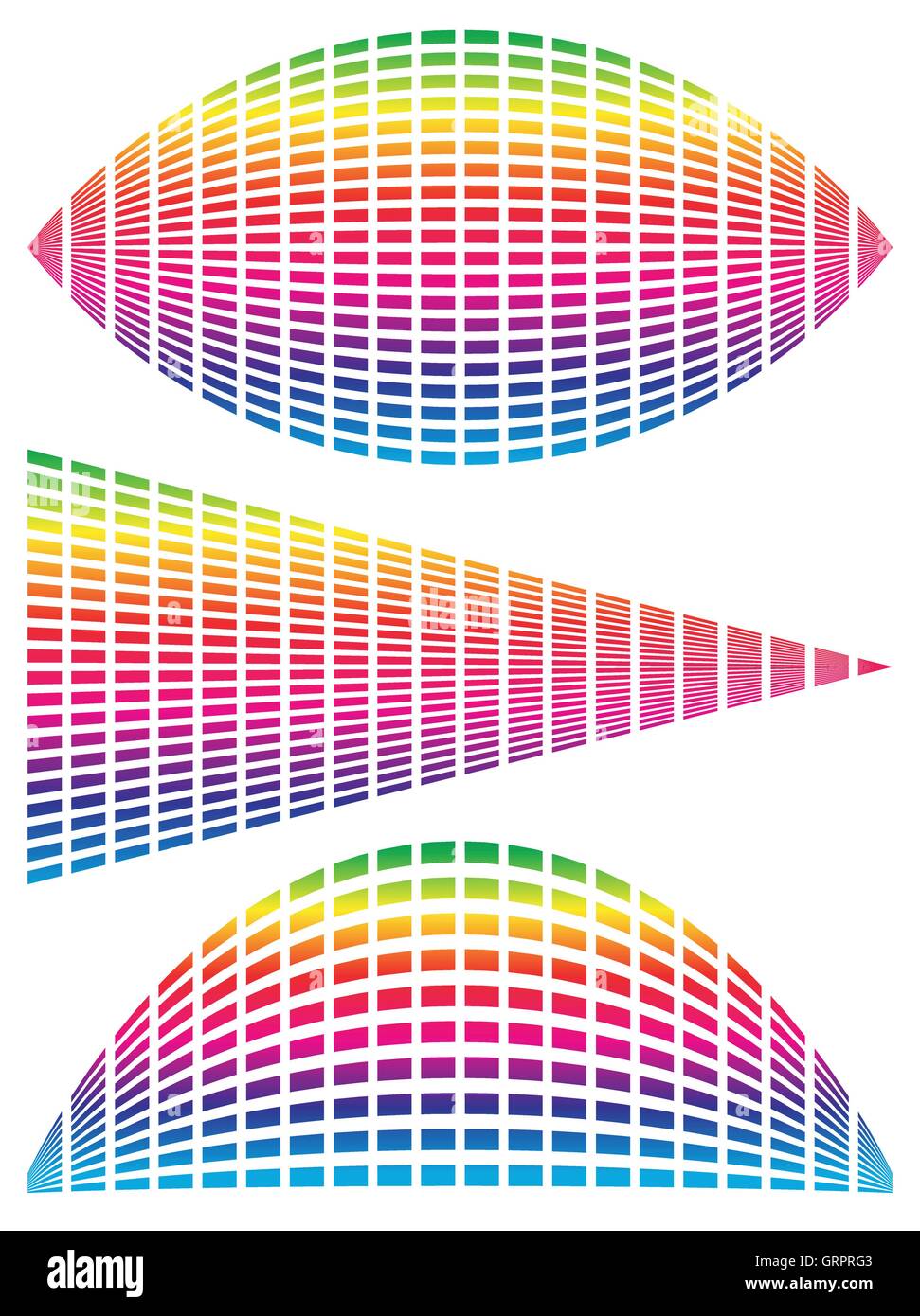 Eq - equalizer templates for music, audio related design. Grid of ...
