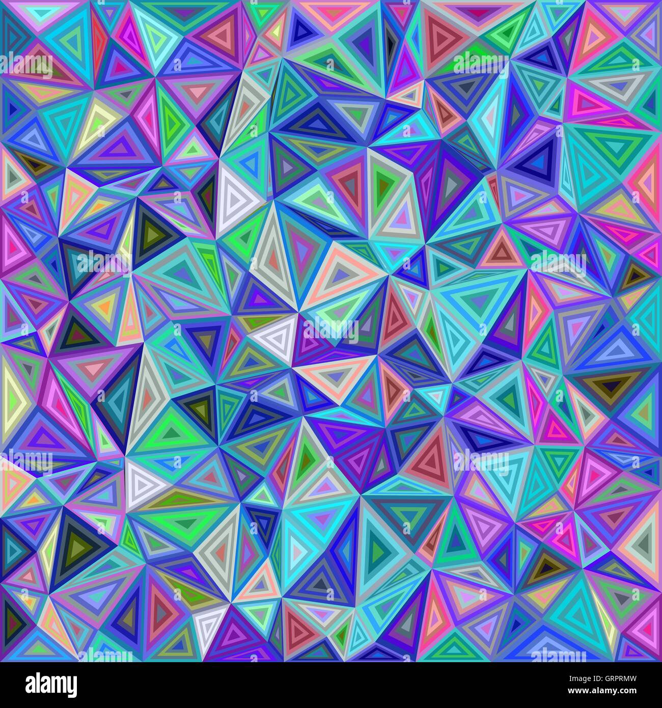 Colorful Chaotic Triangle Mosaic Tile Background Stock Vector Image And Art Alamy