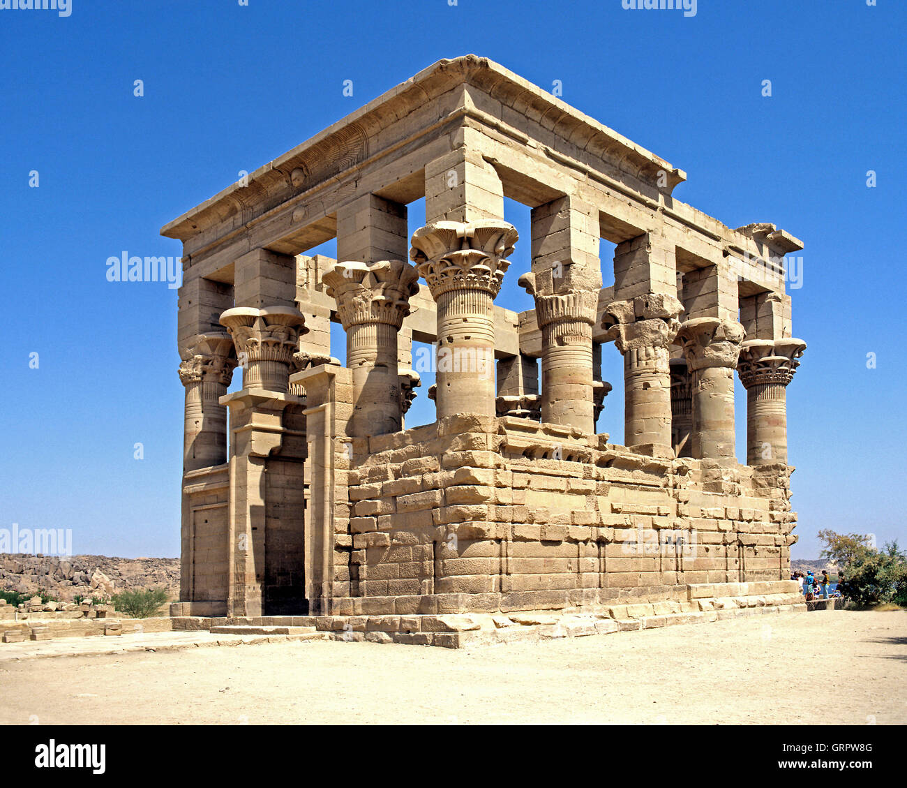 Kiosk of Trajan, Philae Island, Upper Egypt Stock Photo - Alamy