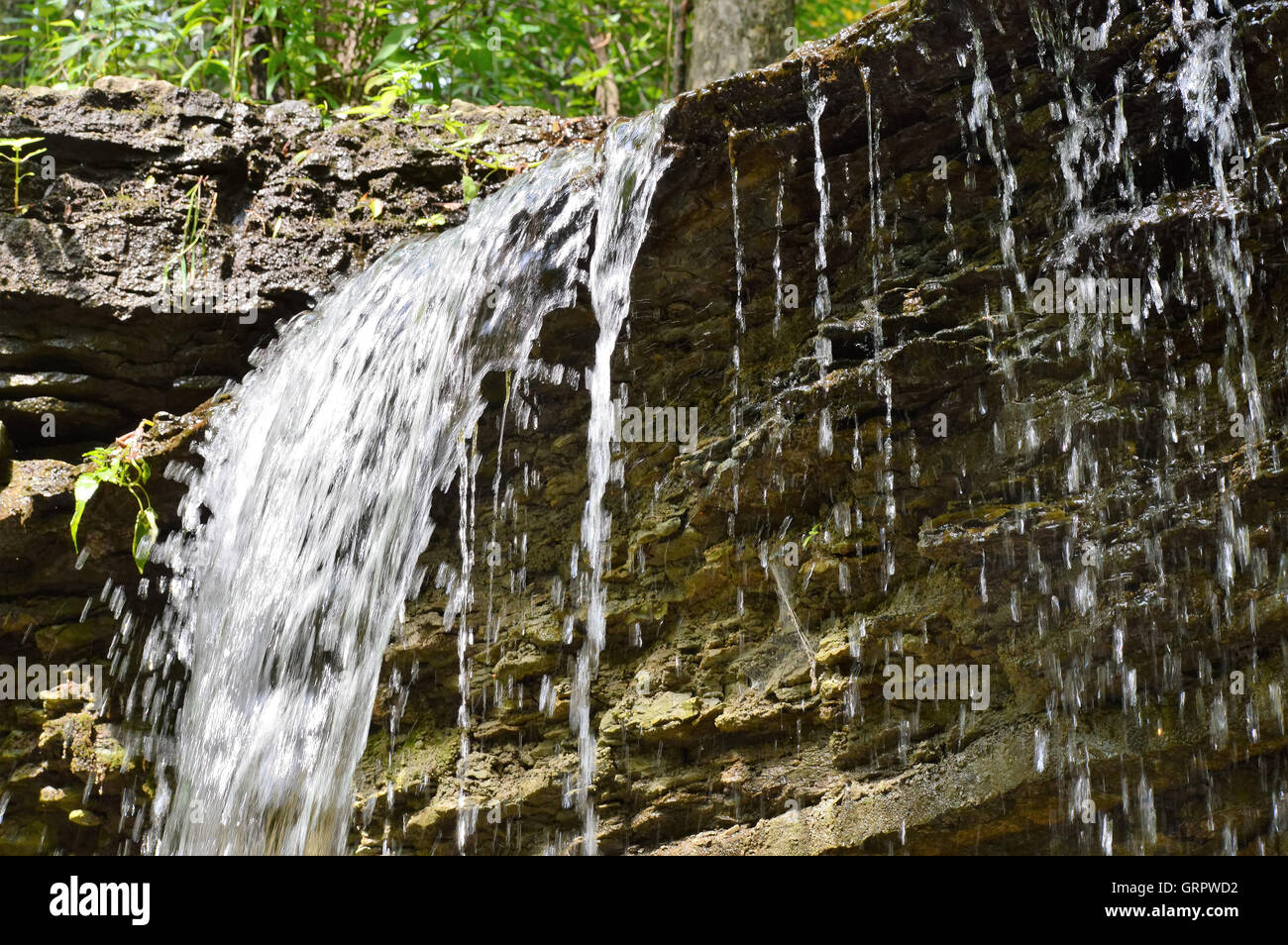 Edge of a Waterfall Stock Photo - Alamy