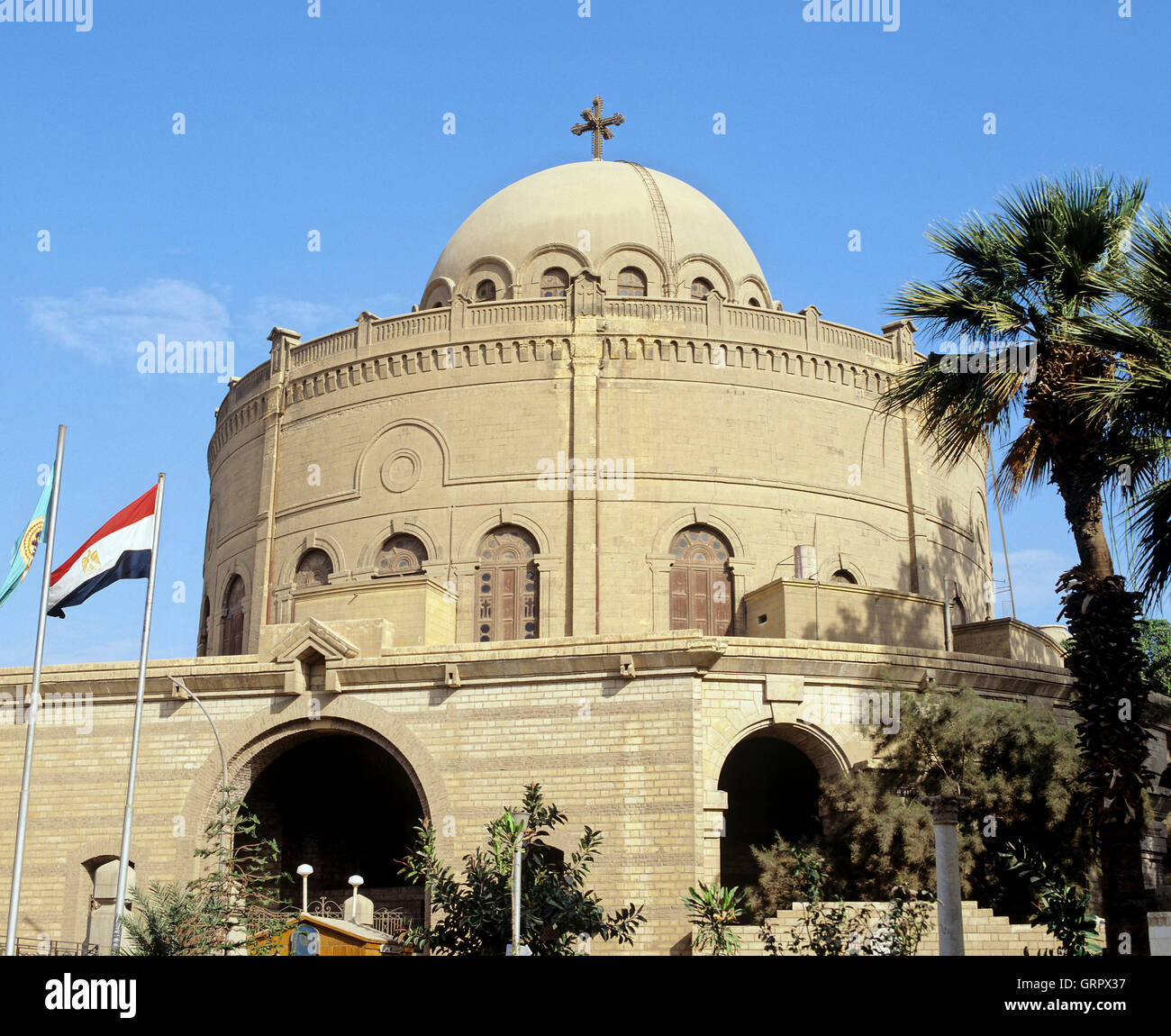 St. George's Church, Old Cairo (Roman Babylon), Egypt Stock Photo - Alamy