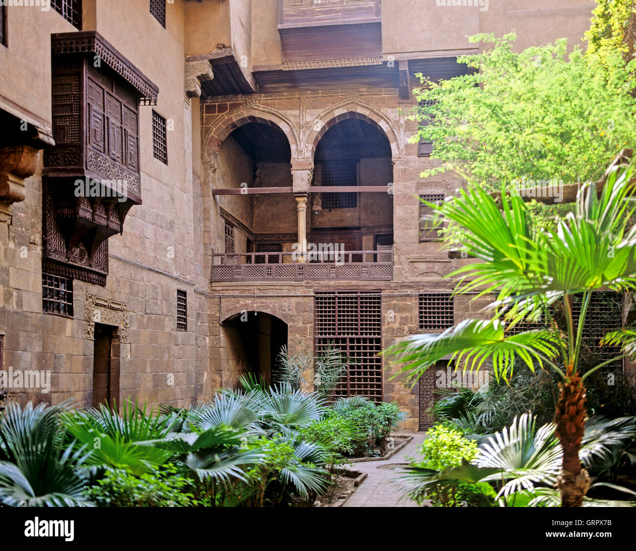 Courtyard, Bait al Suhaymi, Cairo, Egypt Stock Photo - Alamy