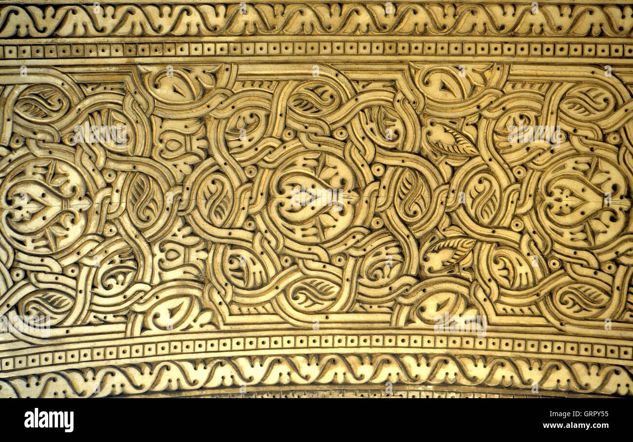 Arabic plaster designs, Ibn Tulun mosque, Cairo, Egypt Stock Photo - Alamy