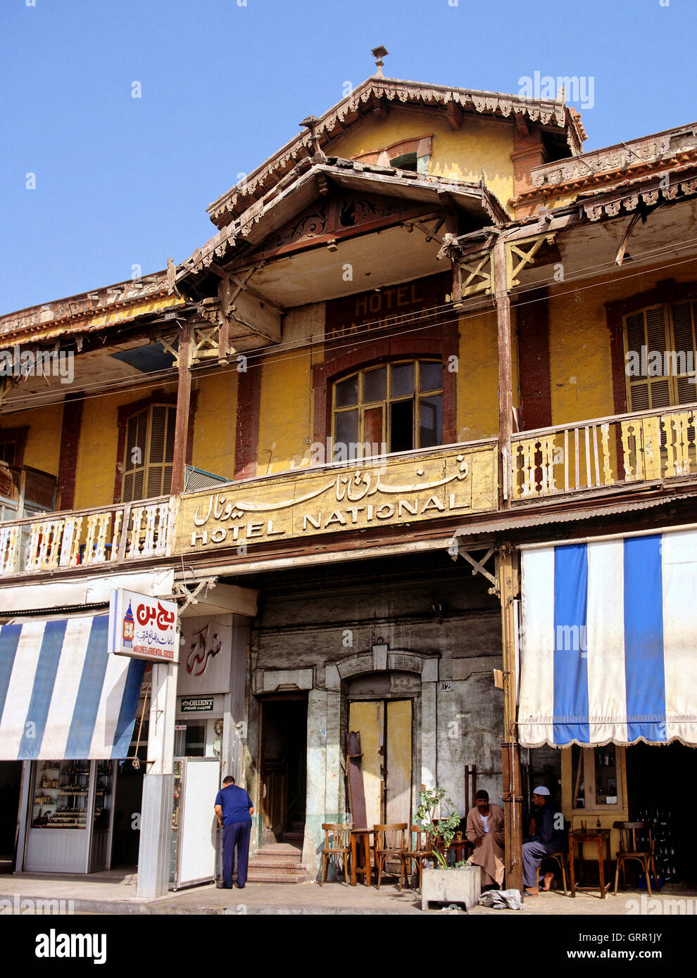 Old Hotel National, Port Said, Eastern Egypt Stock Photo - Alamy