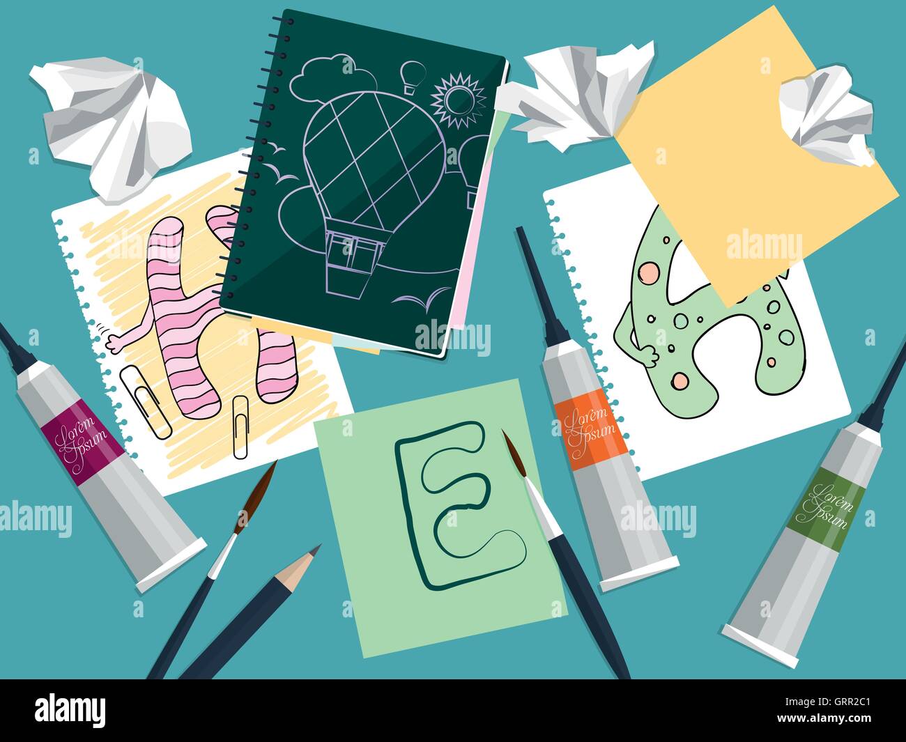 Workplace studying Stock Vector Images - Alamy