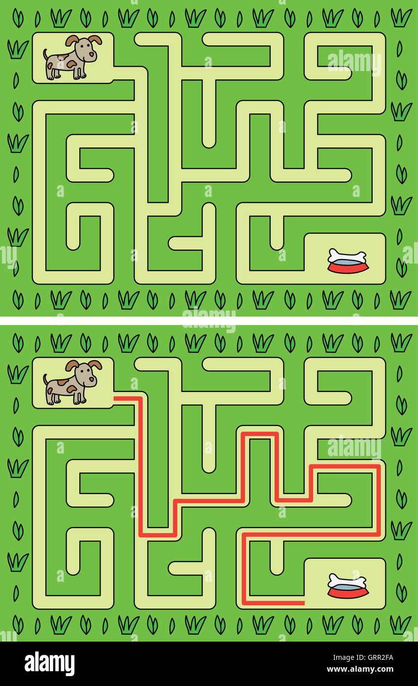 Dog brain illustration Stock Vector Images - Alamy