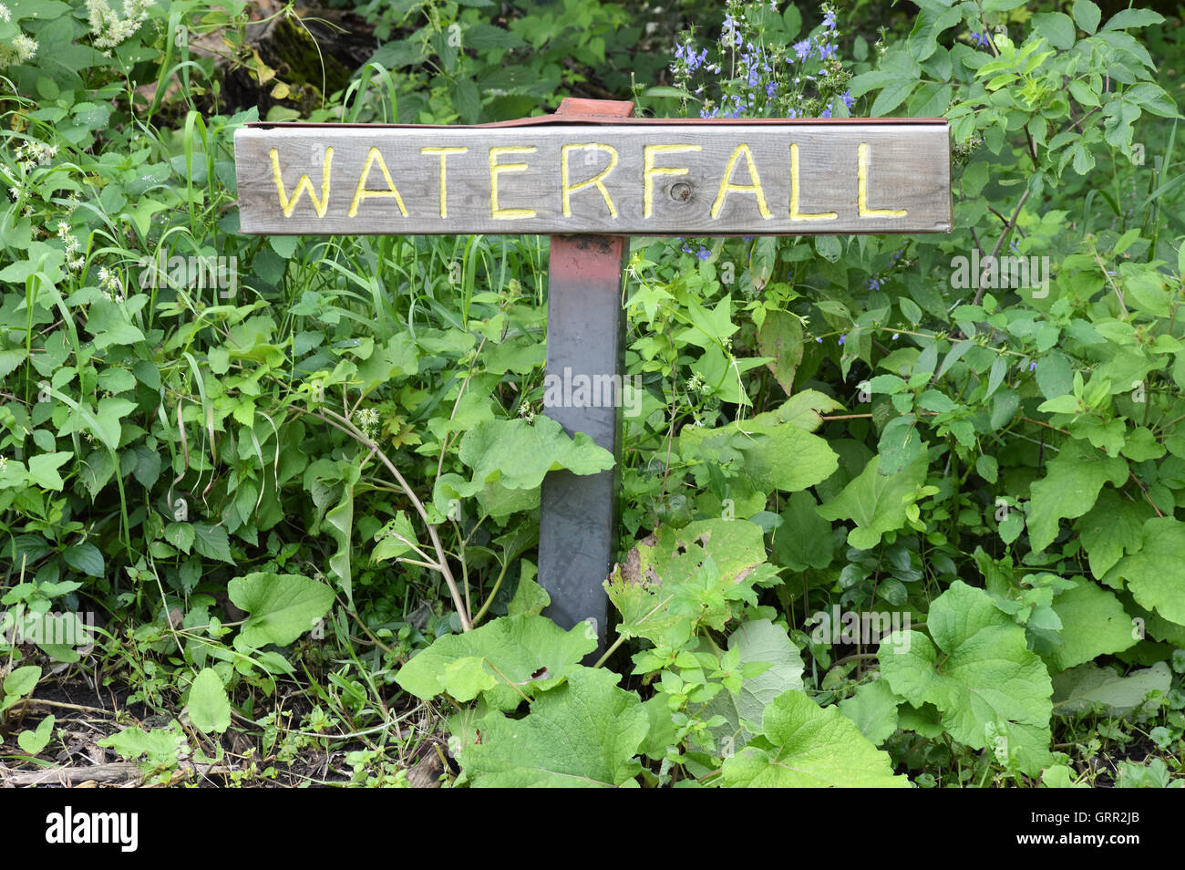 Waterfall sign hi-res stock photography and images - Alamy