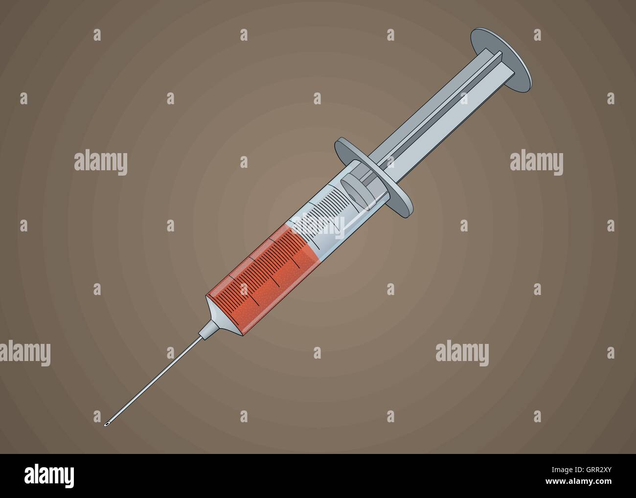 Medical syringe illustration Stock Vector Image & Art - Alamy