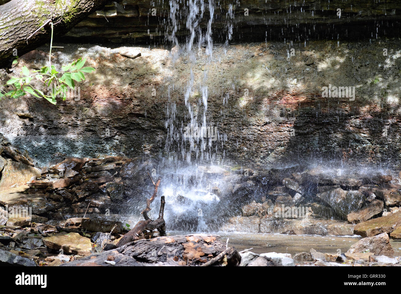 Waterfall in the Woods Stock Photo - Alamy