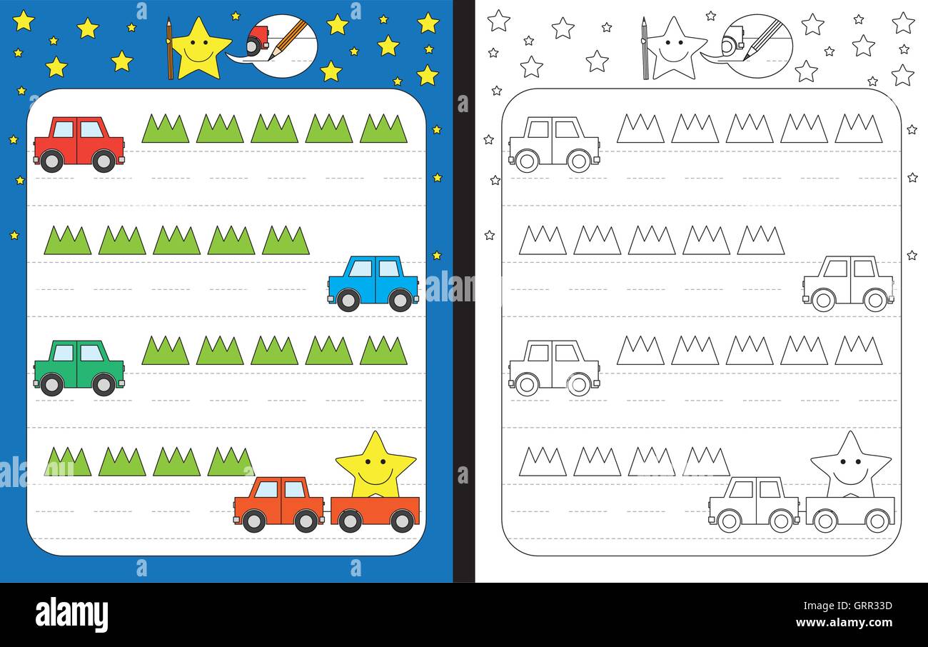 Preschool worksheet Stock Vector Image & Art - Alamy Preschool worksheet Stock Vector Image & Art - Alamy