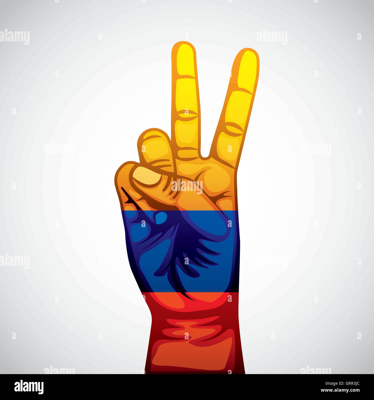 colombian peace hands symbol Stock Vector Image & Art - Alamy