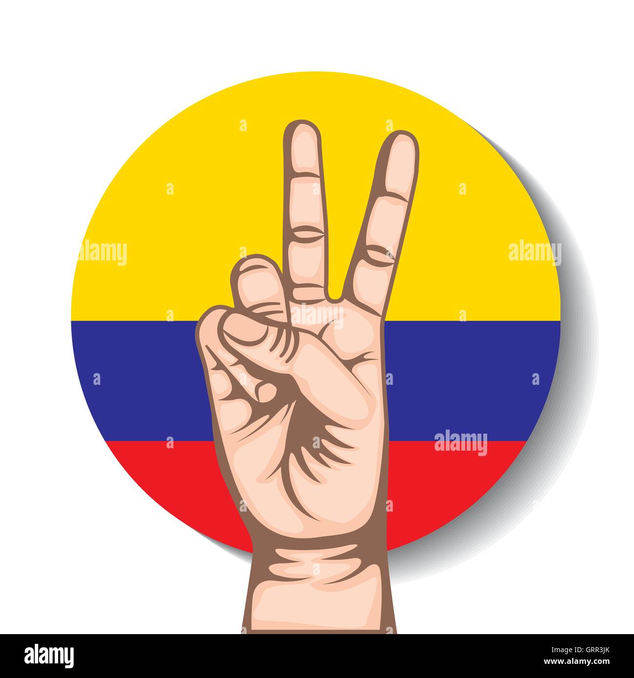 colombian peace hands symbol Stock Vector Image & Art - Alamy