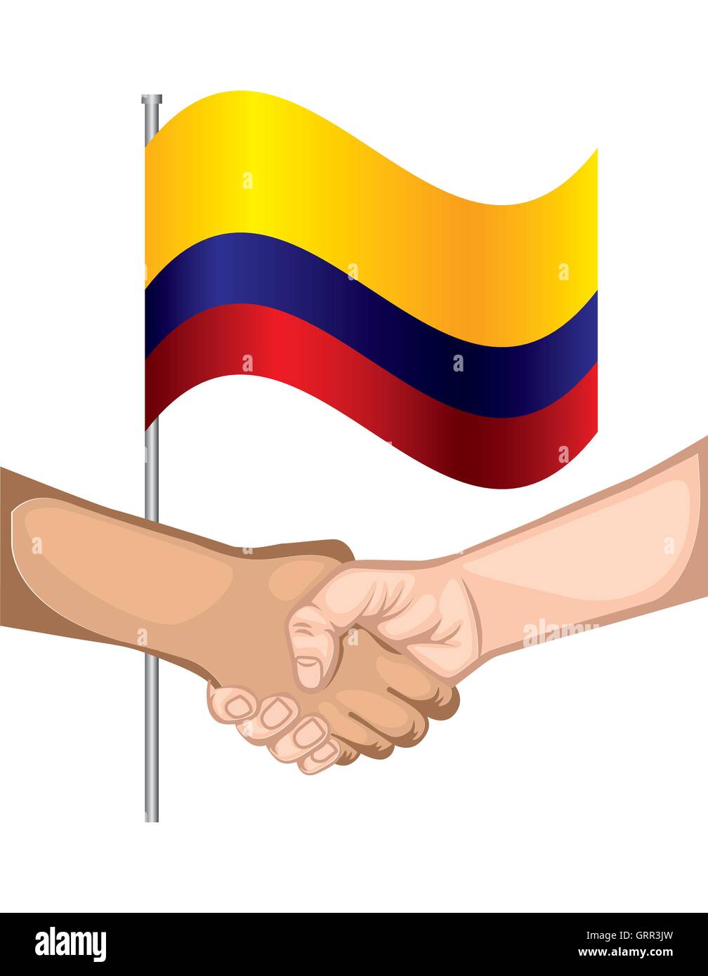 Colombian peace agreement symbol Stock Vector Image & Art - Alamy