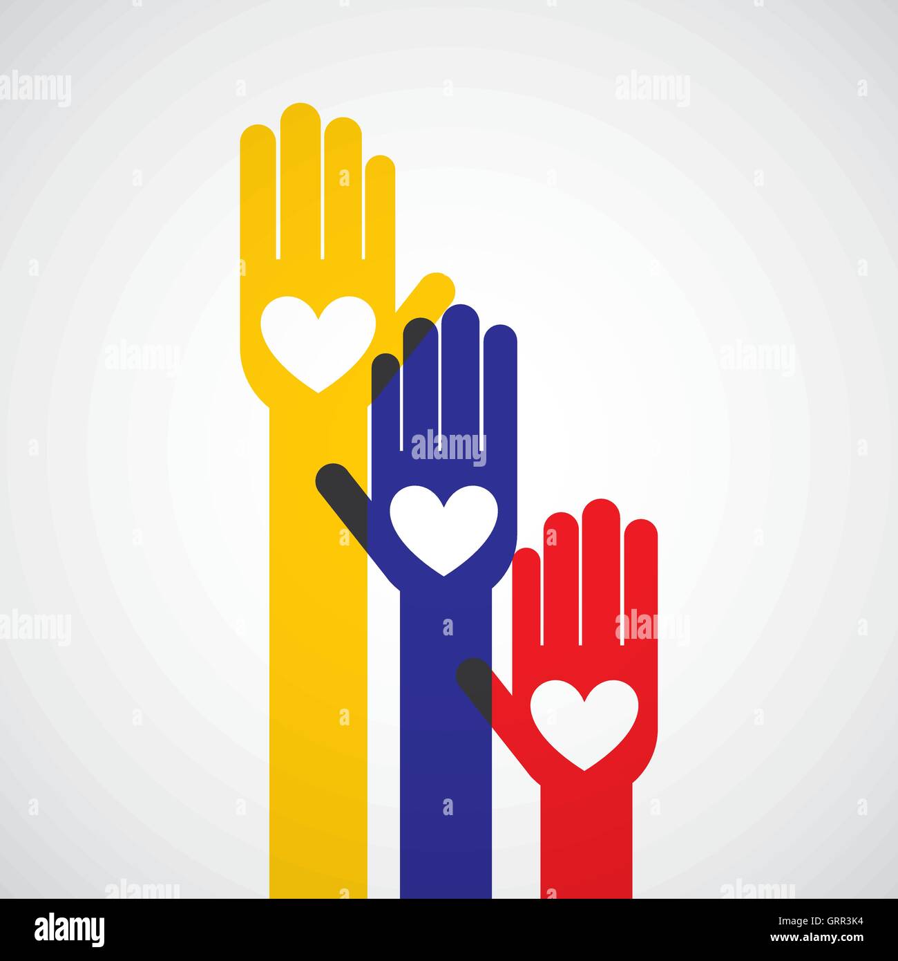 colombian peace hands symbol Stock Vector Image & Art - Alamy