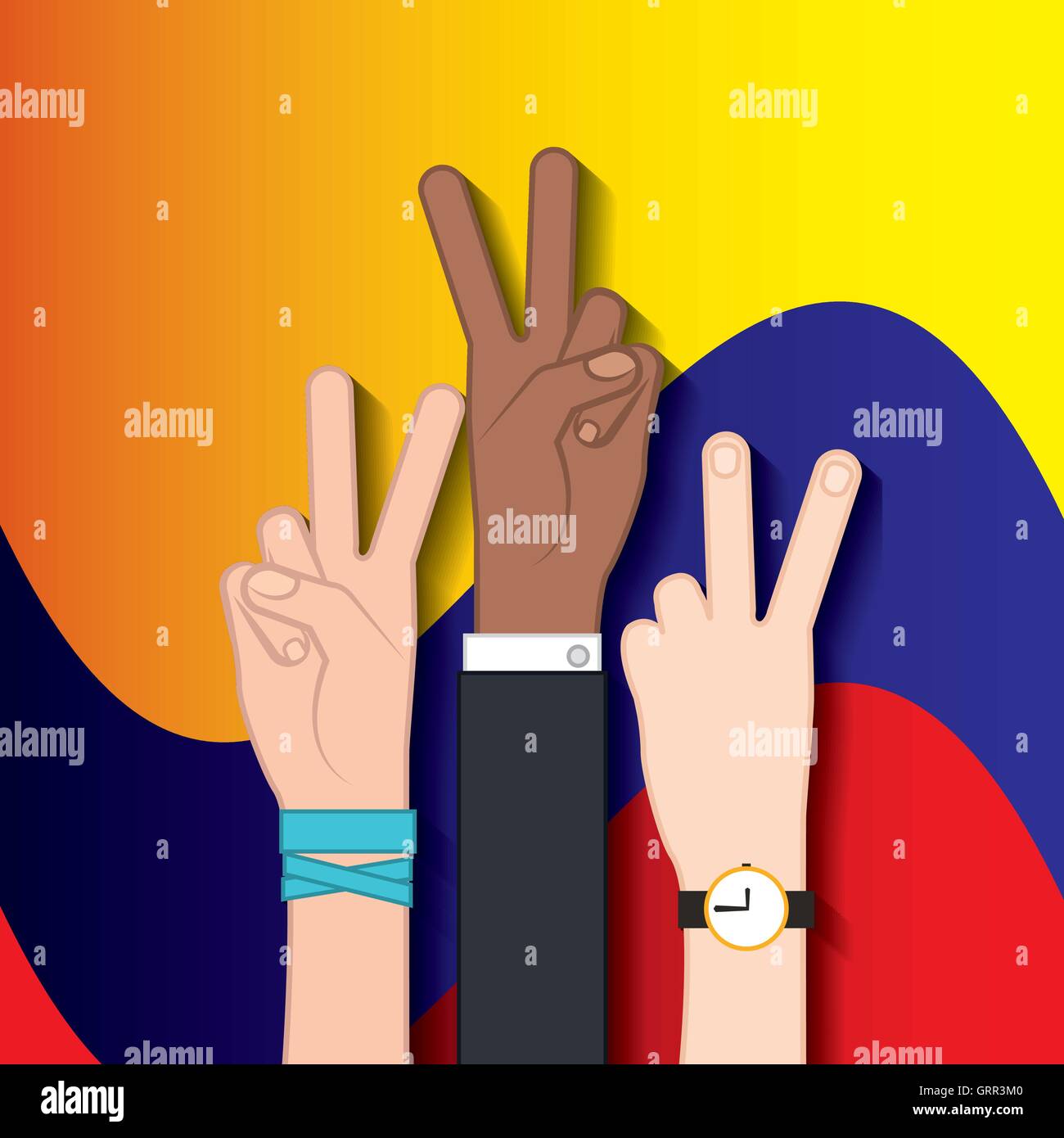 Colombian peace hands symbol hi-res stock photography and images - Alamy