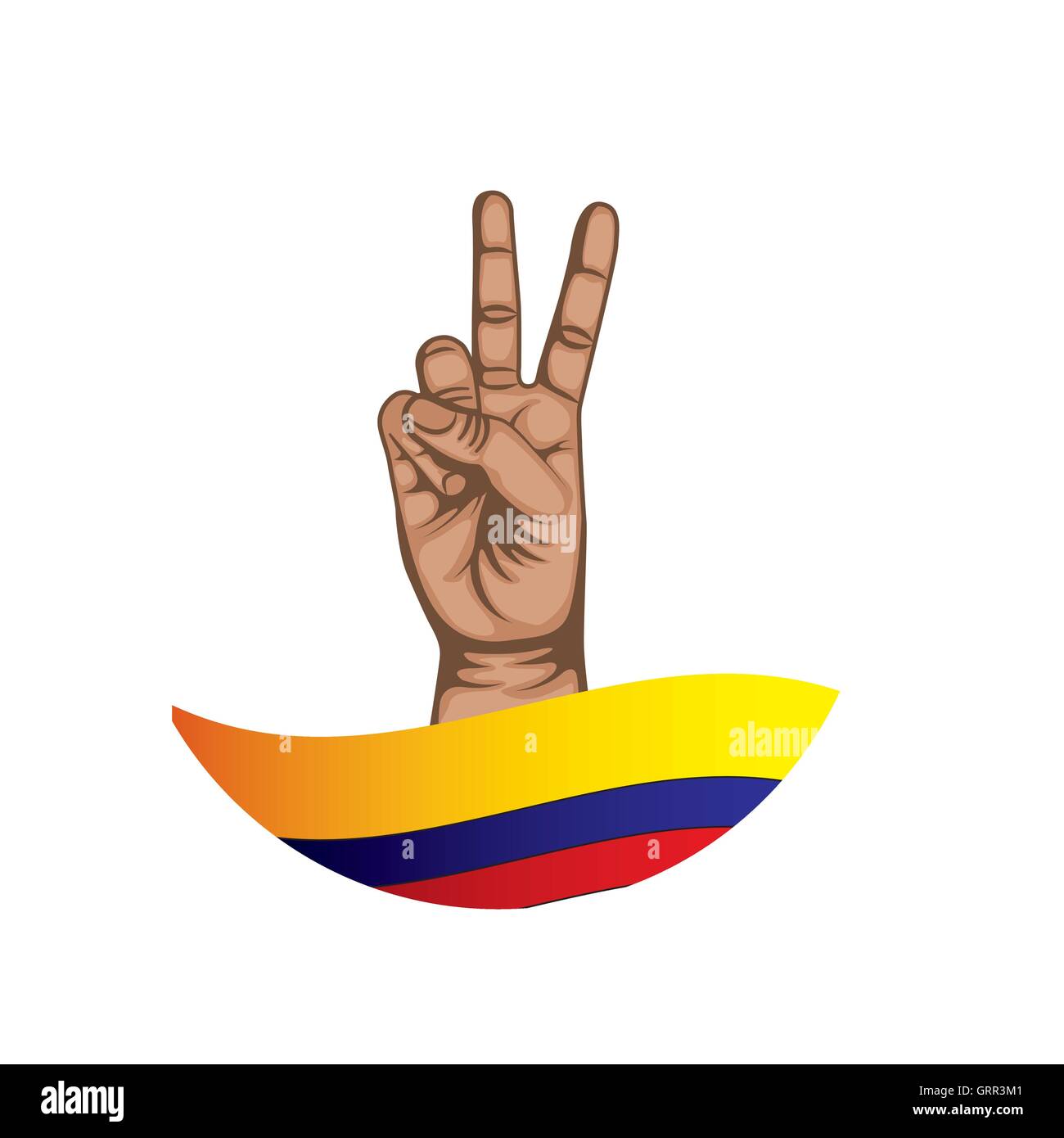 Colombian peace hands symbol hi-res stock photography and images - Alamy