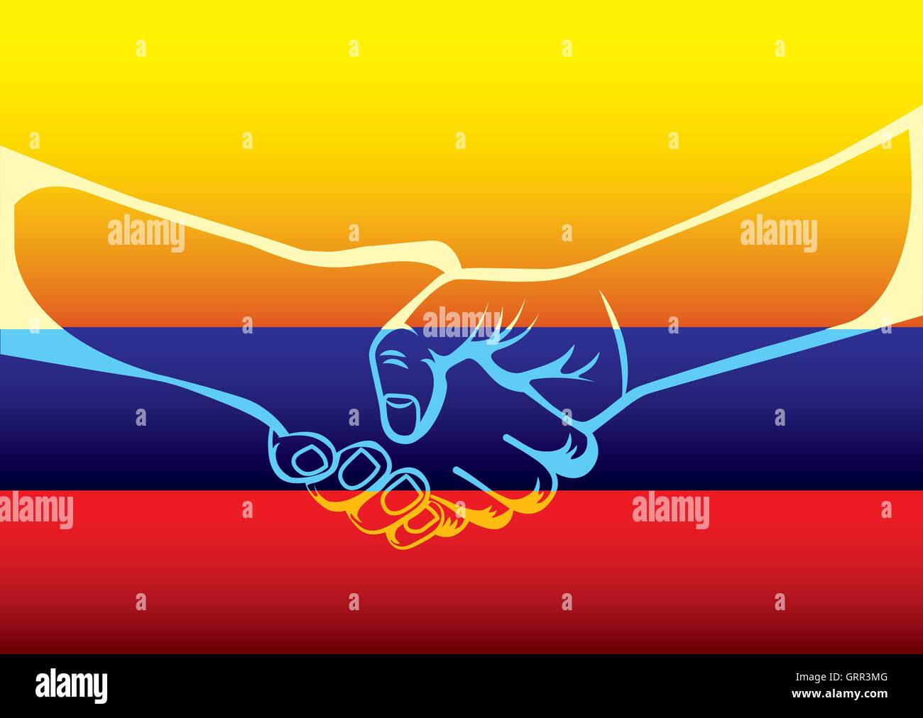 Colombian peace agreement symbol Stock Vector Image & Art - Alamy