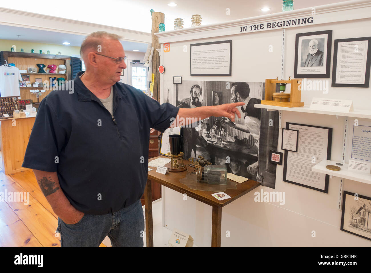 New Hampshire Telephone museum in Warner NH Stock Photo - Alamy