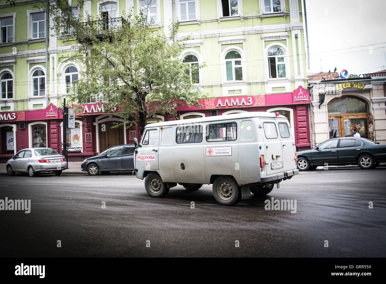 Russian Cars Stock Photo - Alamy