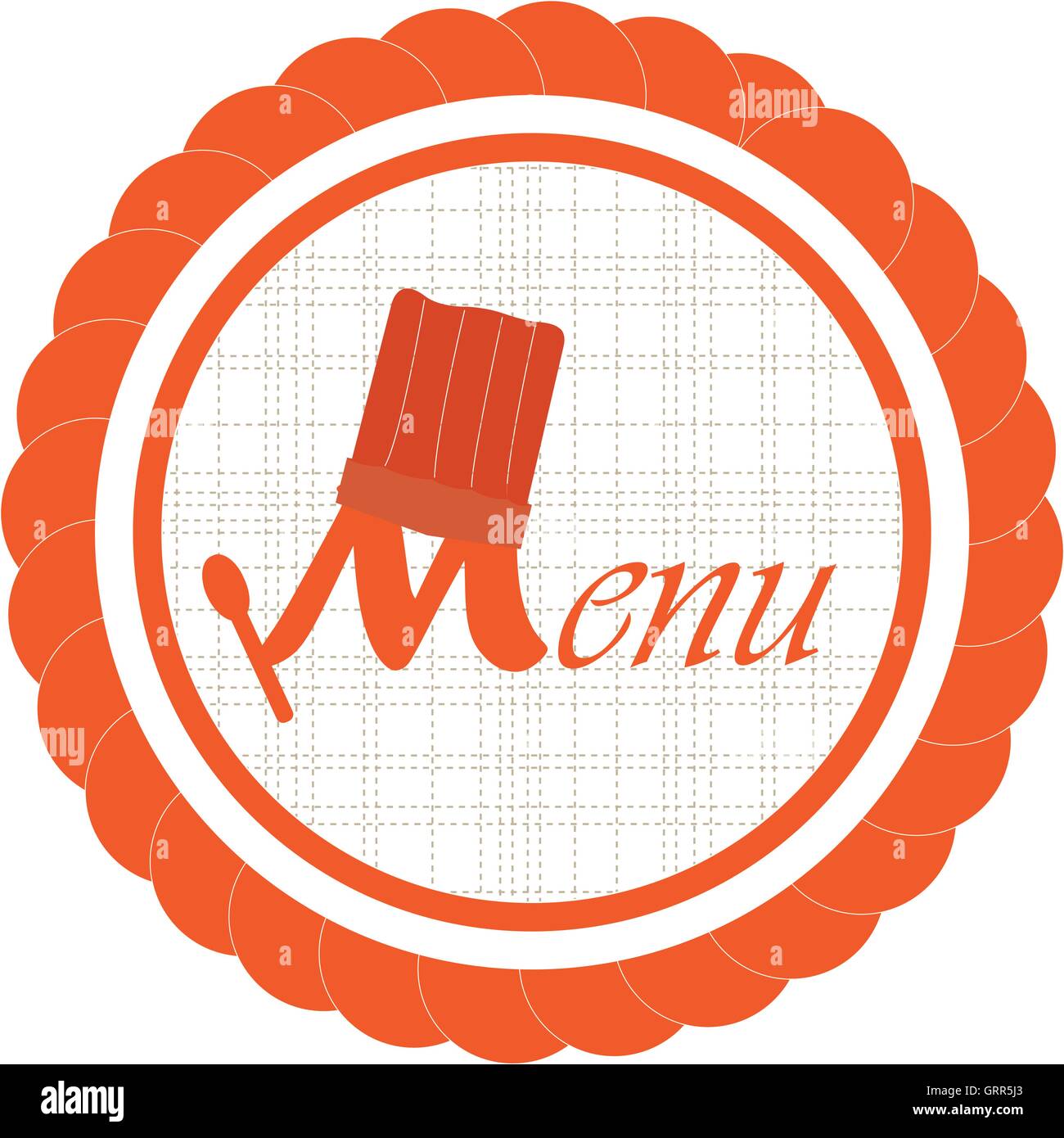 Isolated menu label design with text, Vector illustration Stock Vector ...