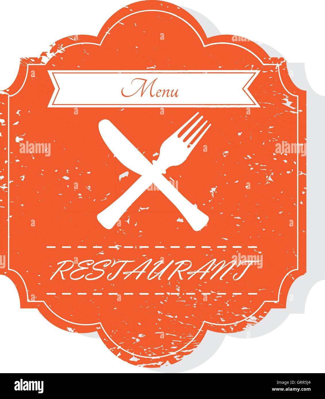 Isolated retro menu label design, Vector illustration Stock Vector ...