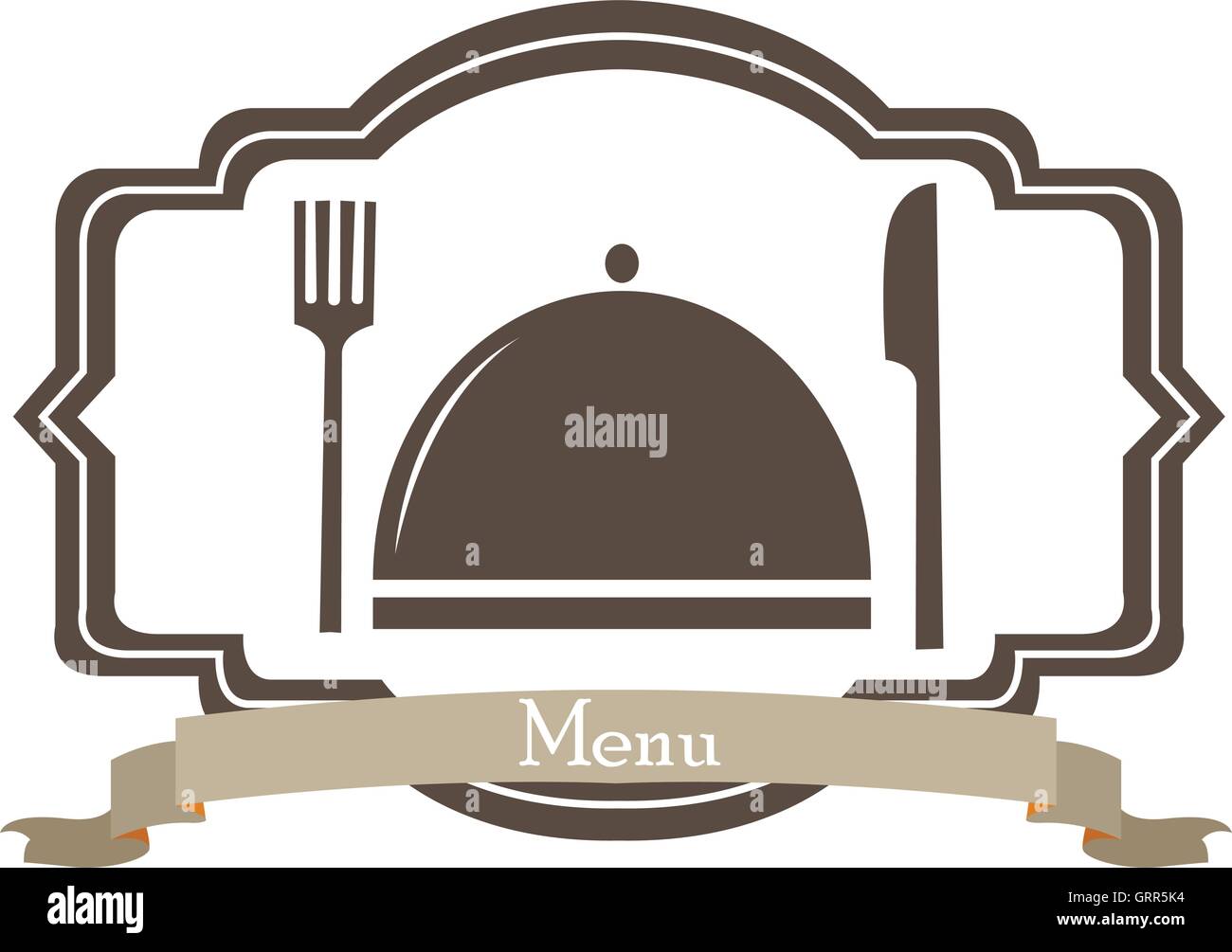 Isolated vintage menu label design, Vector illustration Stock Vector ...
