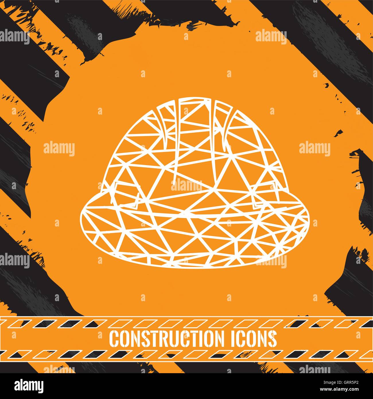 Isolated abstract helm, Construction icon, Vector illustration Stock ...