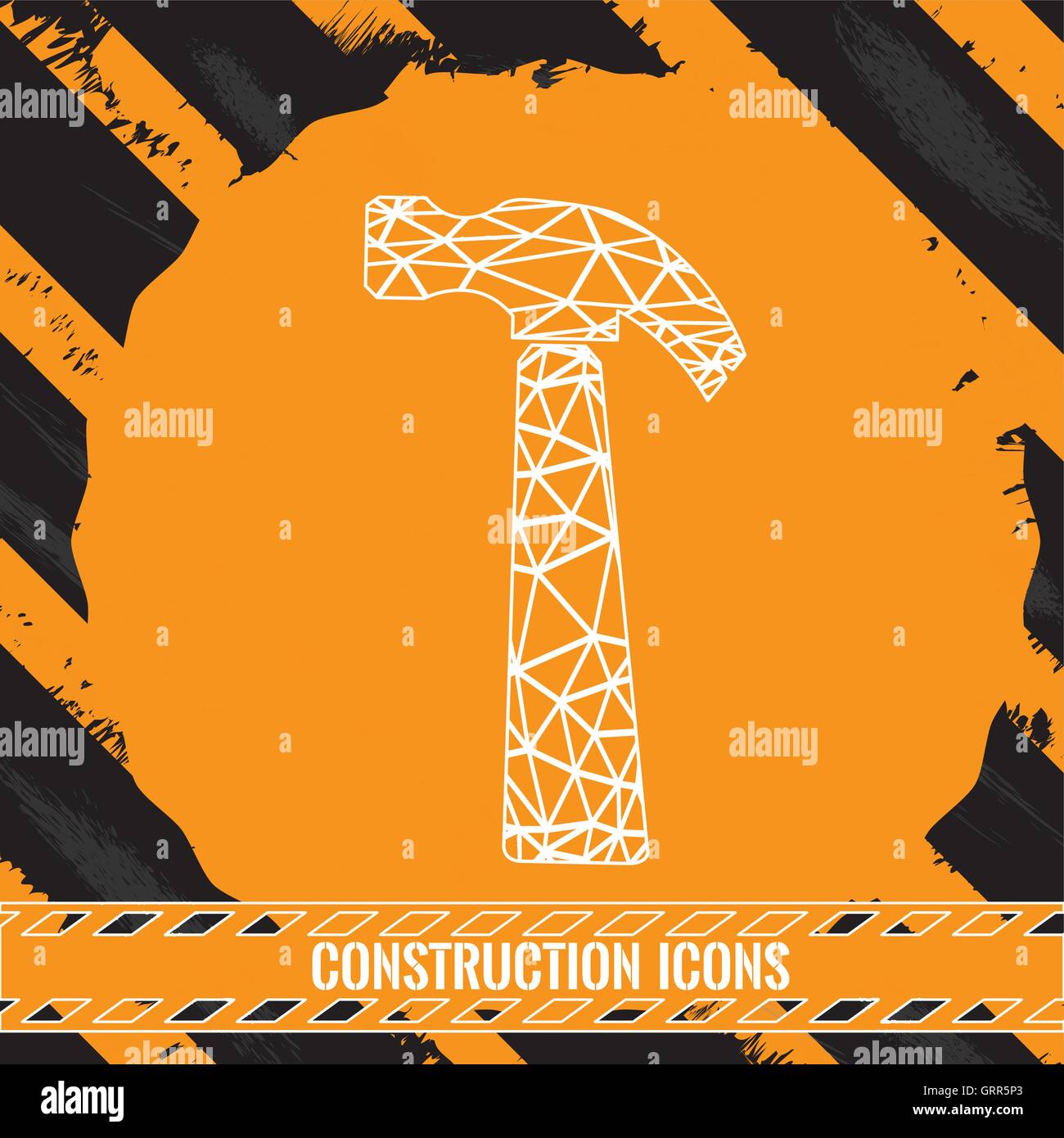 Isolated abstract hammer, Construction icon, Vector illustration Stock ...