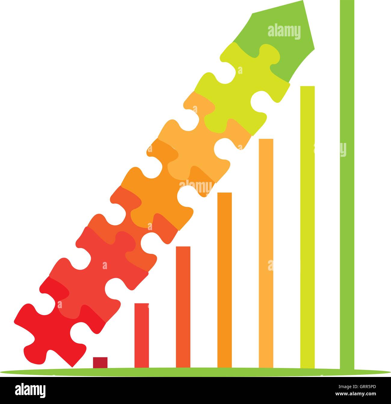 Abstract profit business graph bar, Vector illustration Stock Vector ...