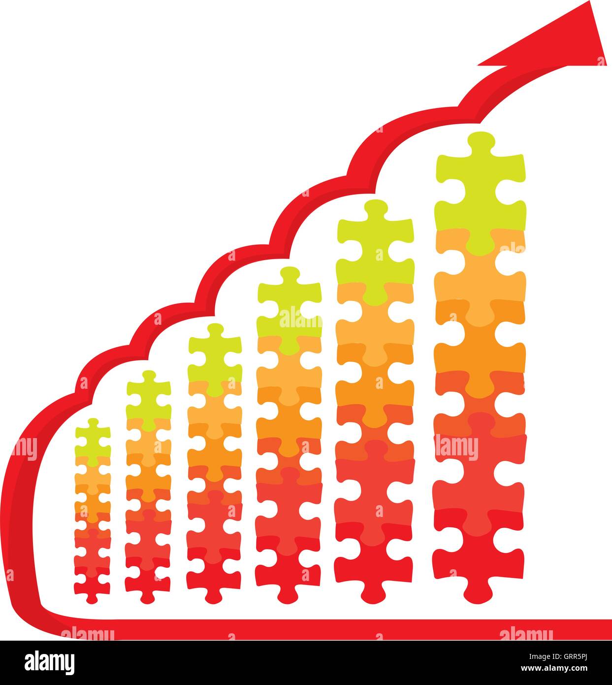Abstract profit business graph bar, Vector illustration Stock Vector ...