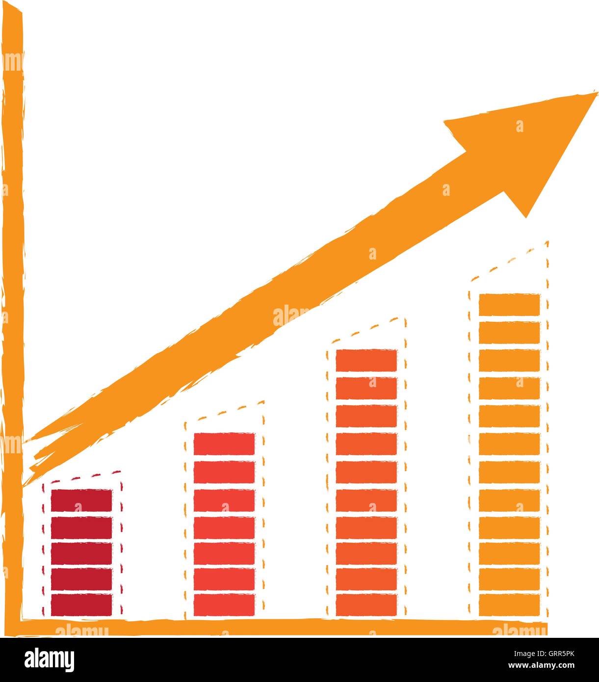 Abstract profit business graph bar, Vector illustration Stock Vector ...