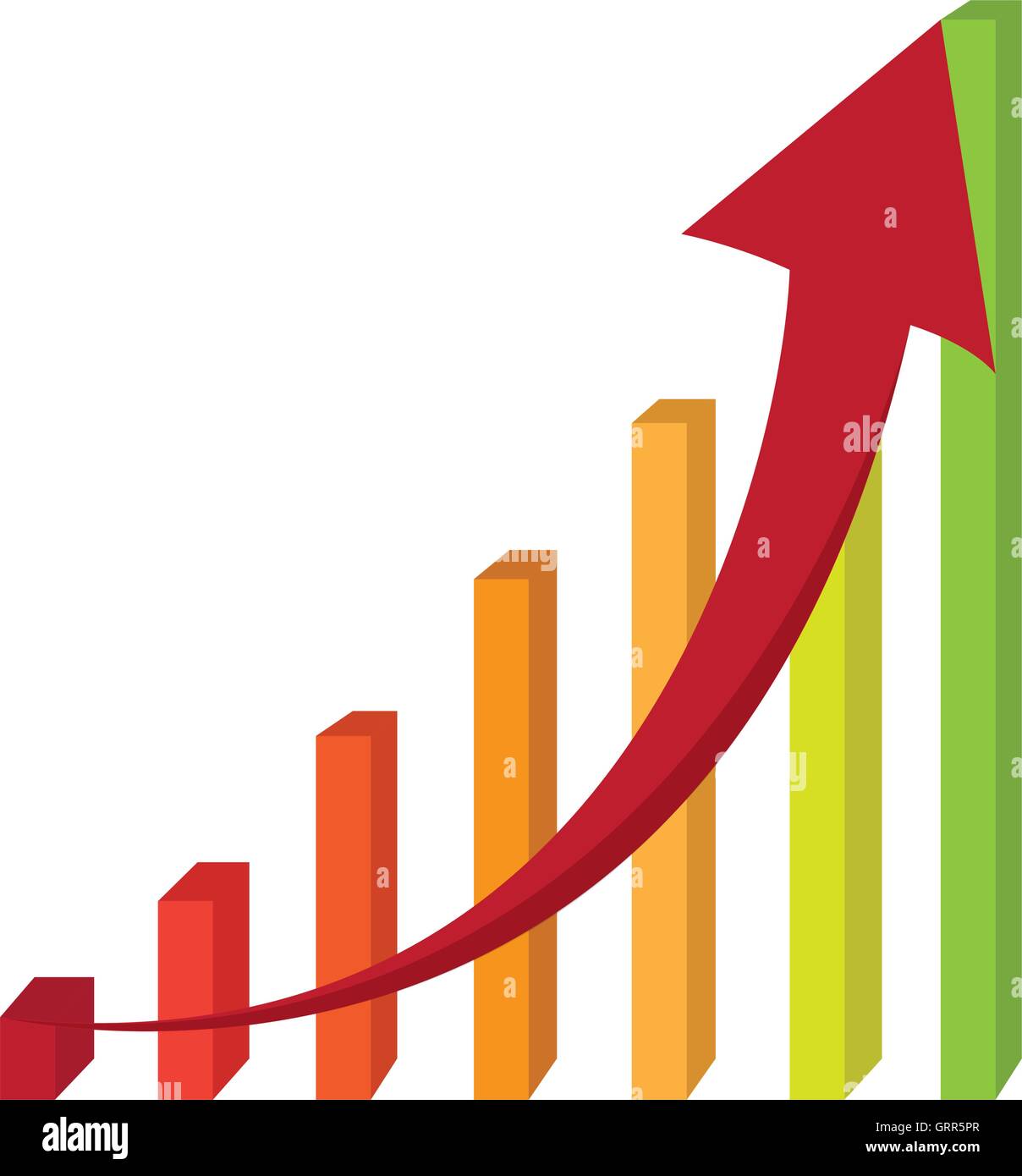 Abstract profit business graph bar, Vector illustration Stock Vector ...