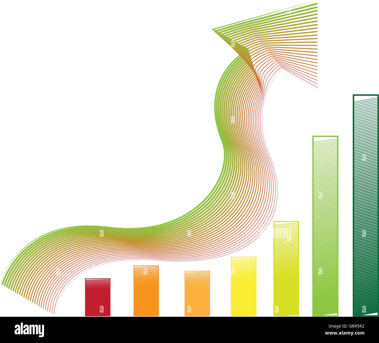 Abstract profit business graph bar, Vector illustration Stock Vector ...