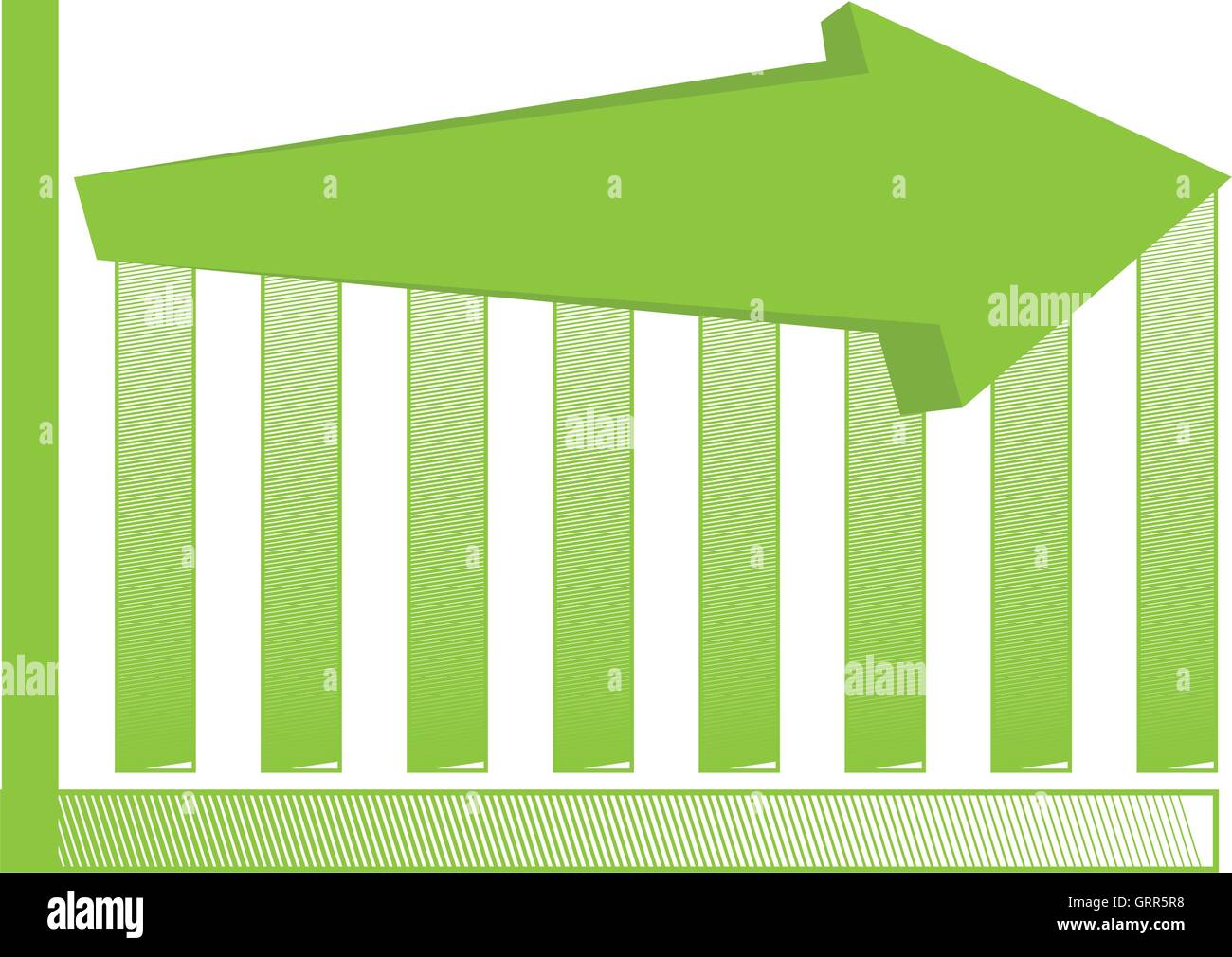 Abstract profit business graph bar, Vector illustration Stock Vector ...