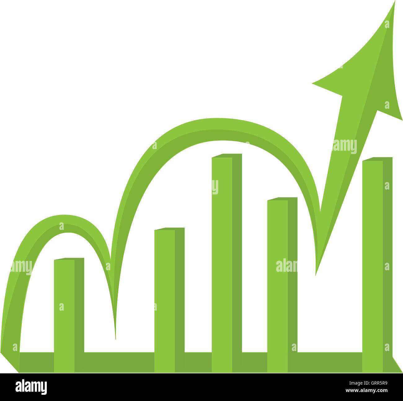Abstract profit business graph bar, Vector illustration Stock Vector ...