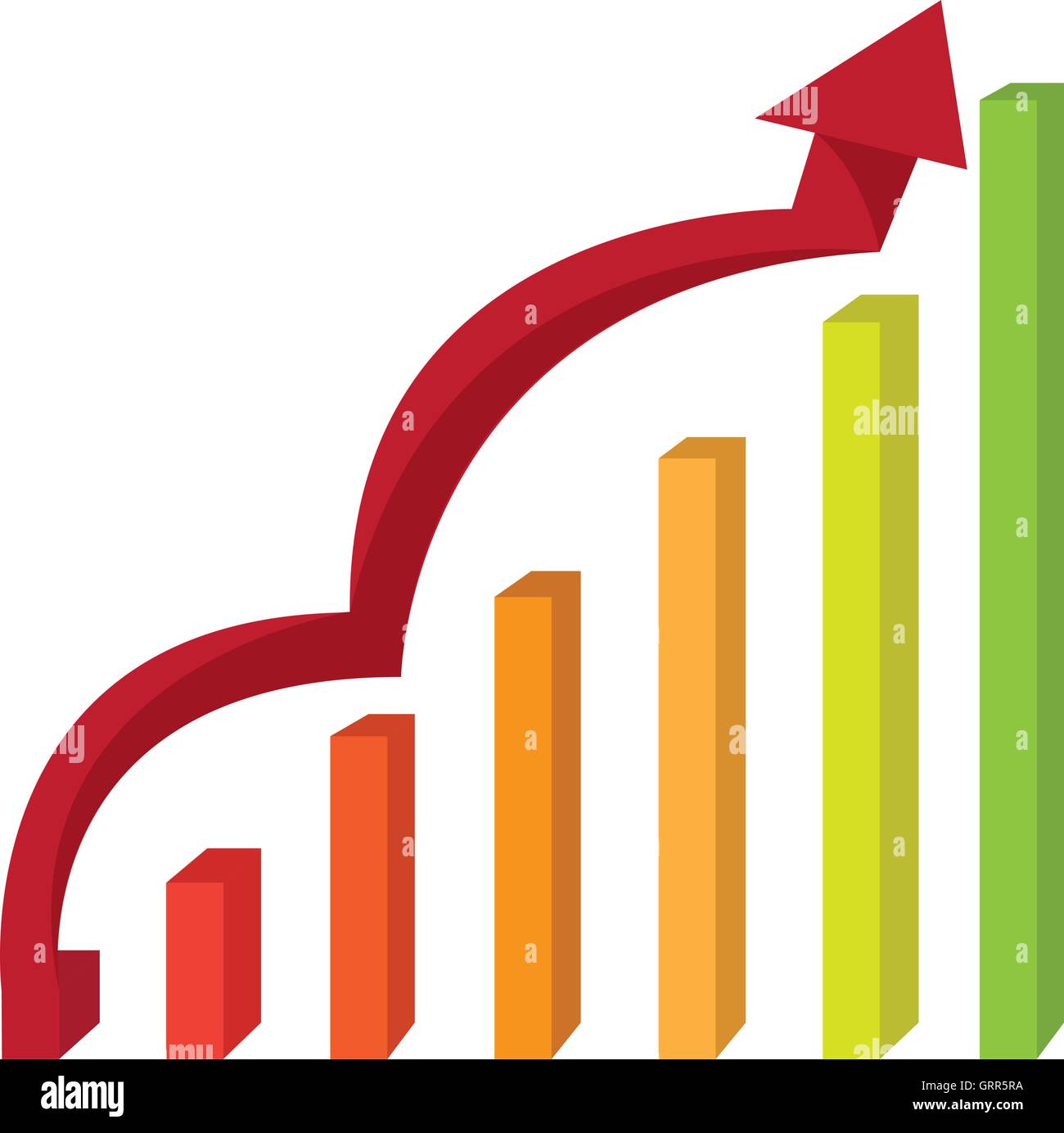 Abstract profit business graph bar, Vector illustration Stock Vector ...
