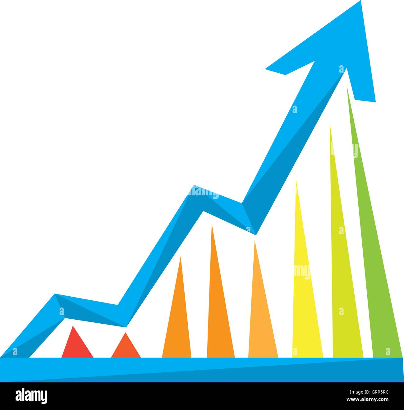 Abstract profit business graph bar, Vector illustration Stock Vector ...