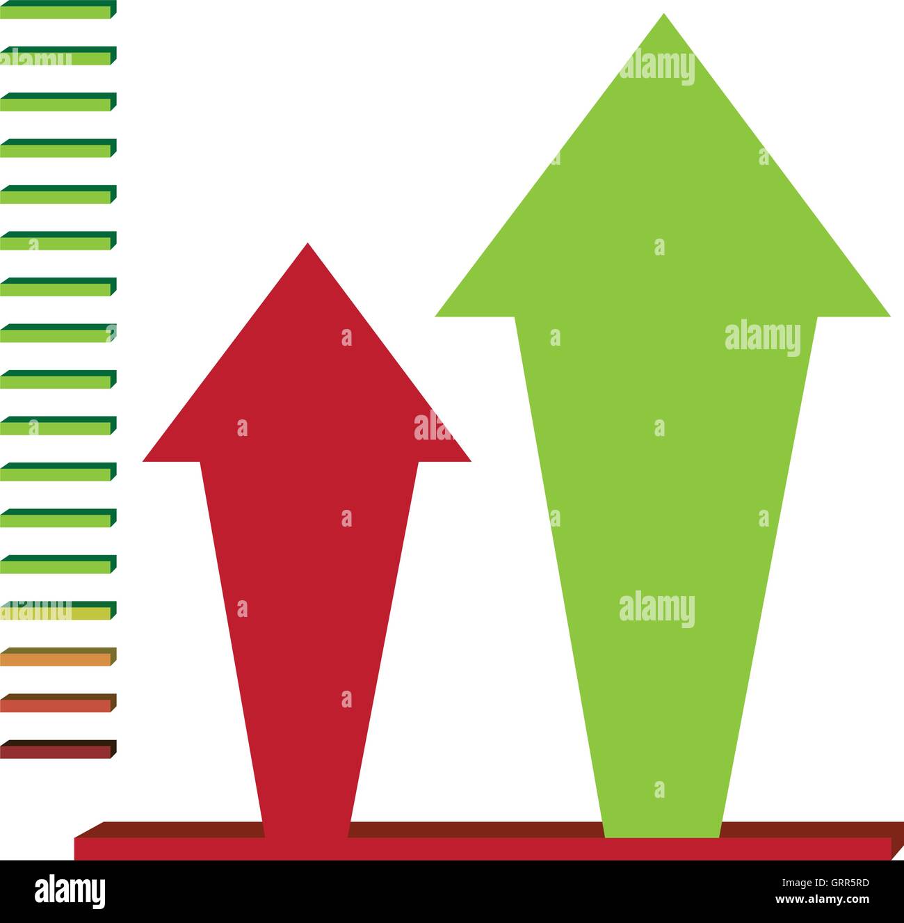 Abstract profit business graph bar, Vector illustration Stock Vector ...