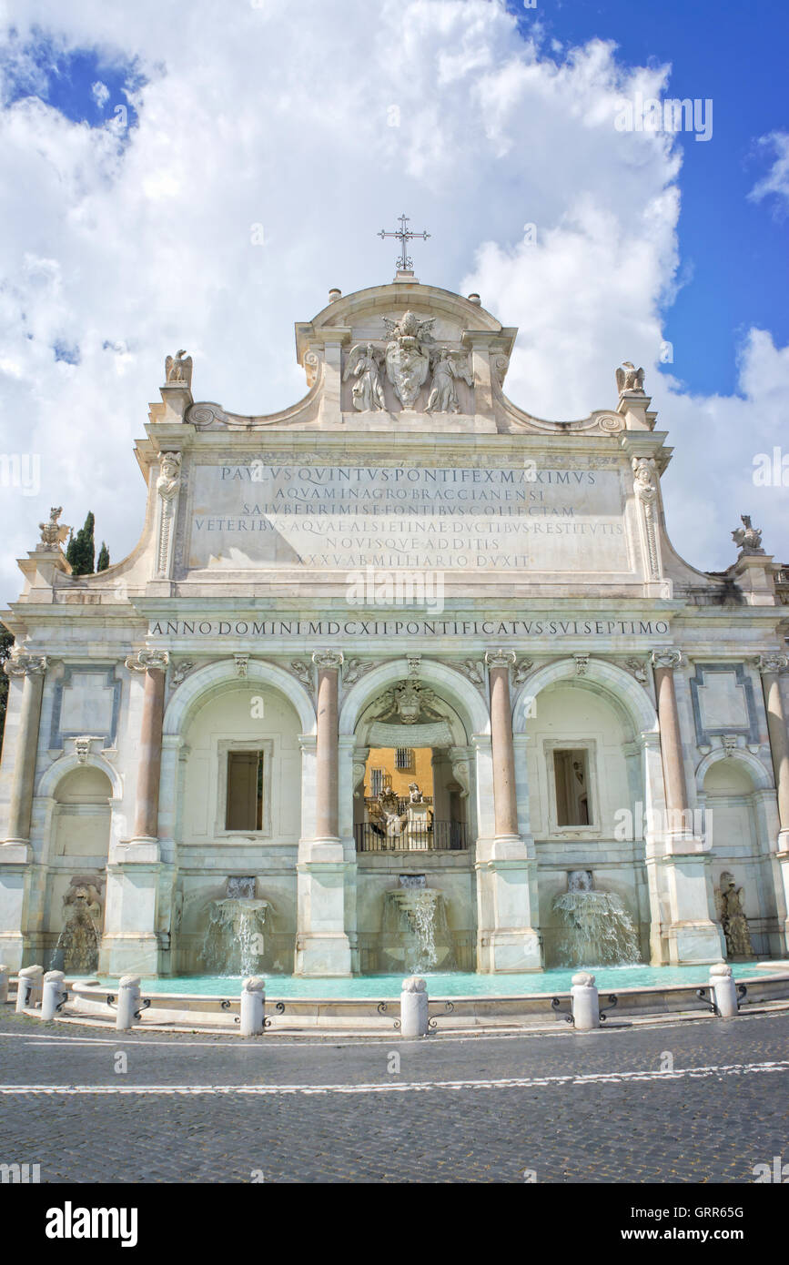 Janiculum fountain rome hi-res stock photography and images - Alamy