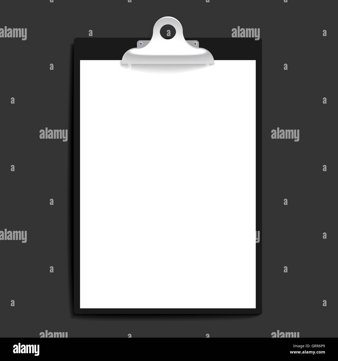 Clipboard with paper vintage background Stock Photo - Alamy