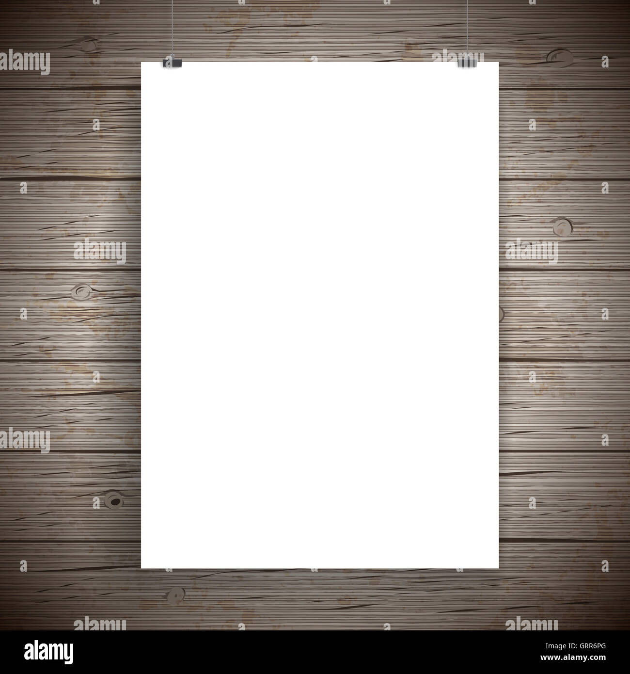 Blank paper poster vintage background Stock Photo - Alamy