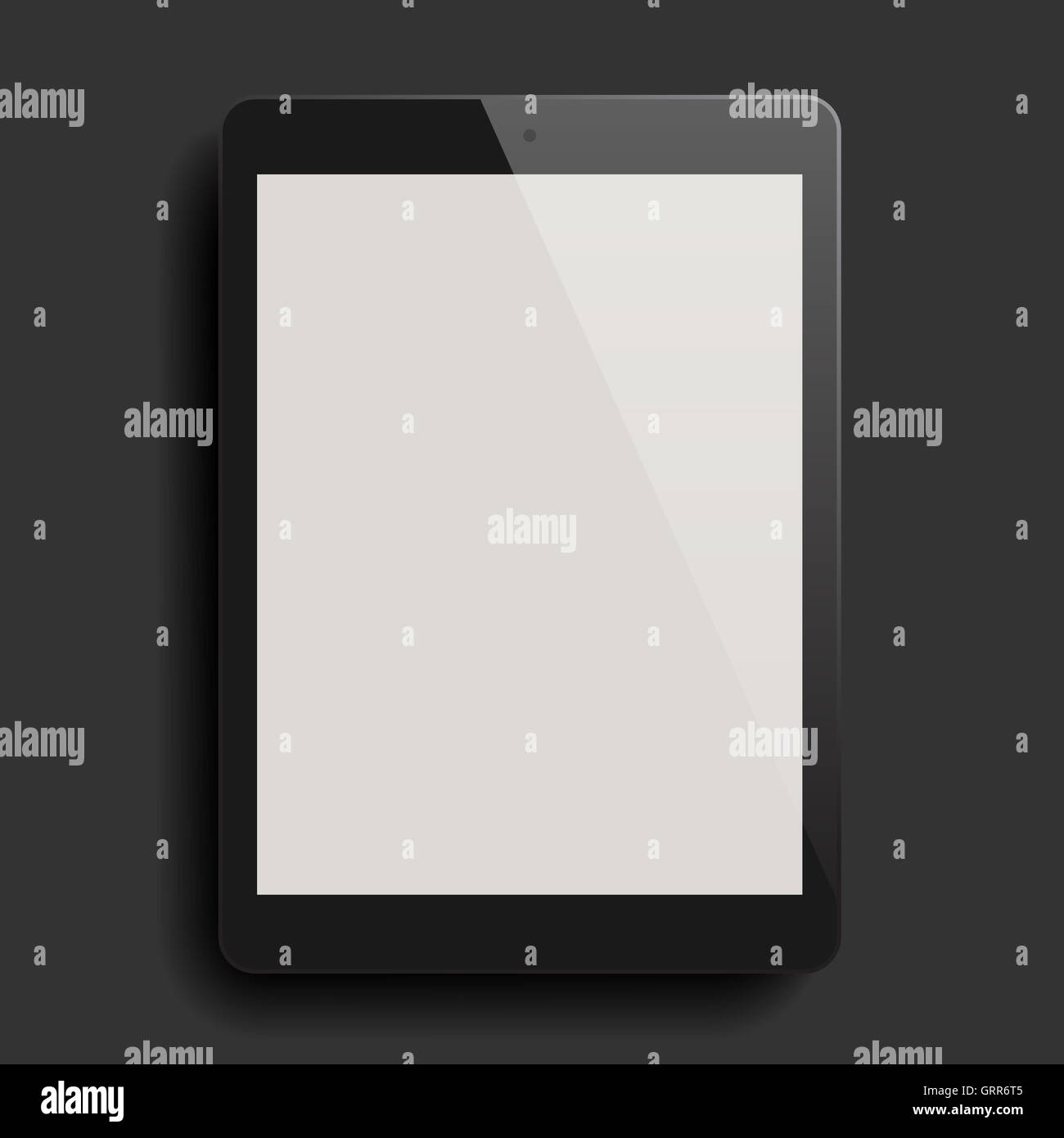 Background with blank tablet computer Stock Photo - Alamy