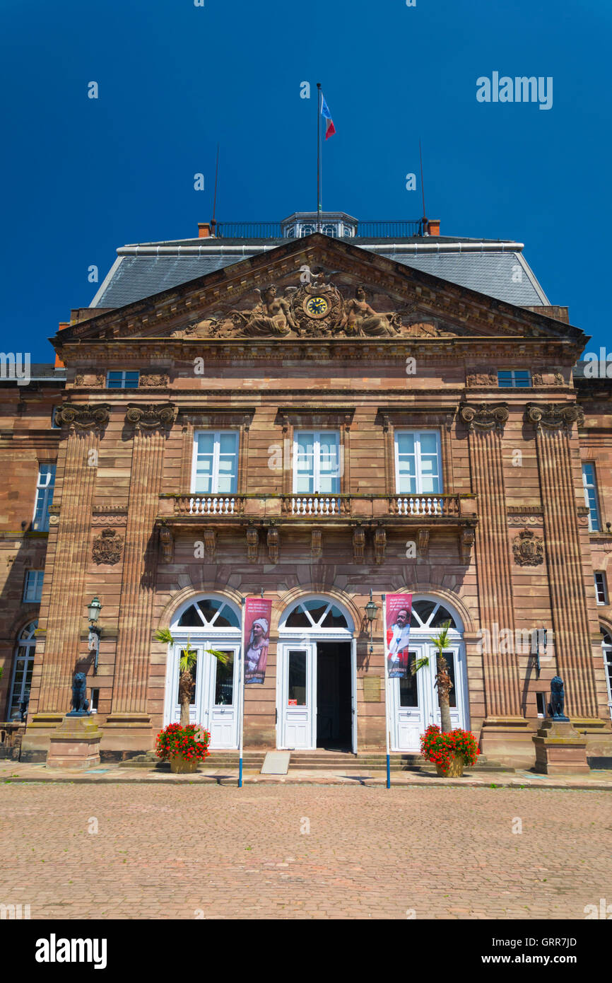 France, Bas Rhin (67), Saverne town, Palace castle des Rohan Stock ...