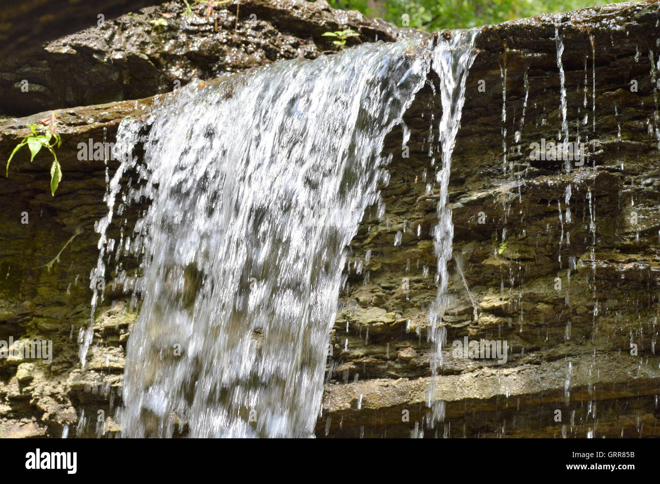 Edge of a Waterfall Stock Photo - Alamy