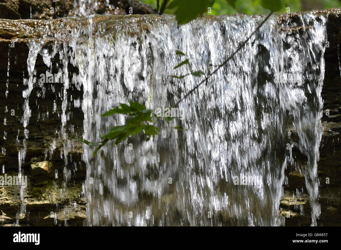 Edge of a Waterfall Stock Photo - Alamy