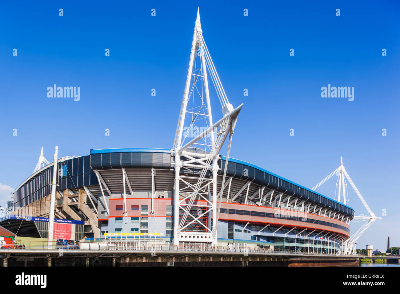 Wales, Cardiff, The Millenium Stadium aka Principality Stadium Stock ...