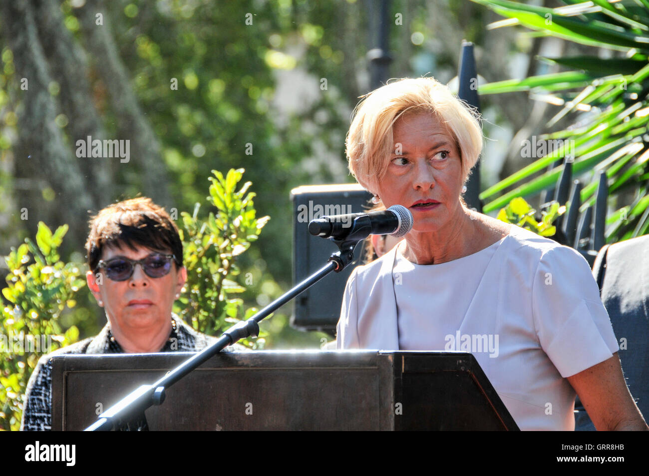Rome, Italy. 08th Sep, 2016. The Defense Minister Roberta Pinotti lays ...