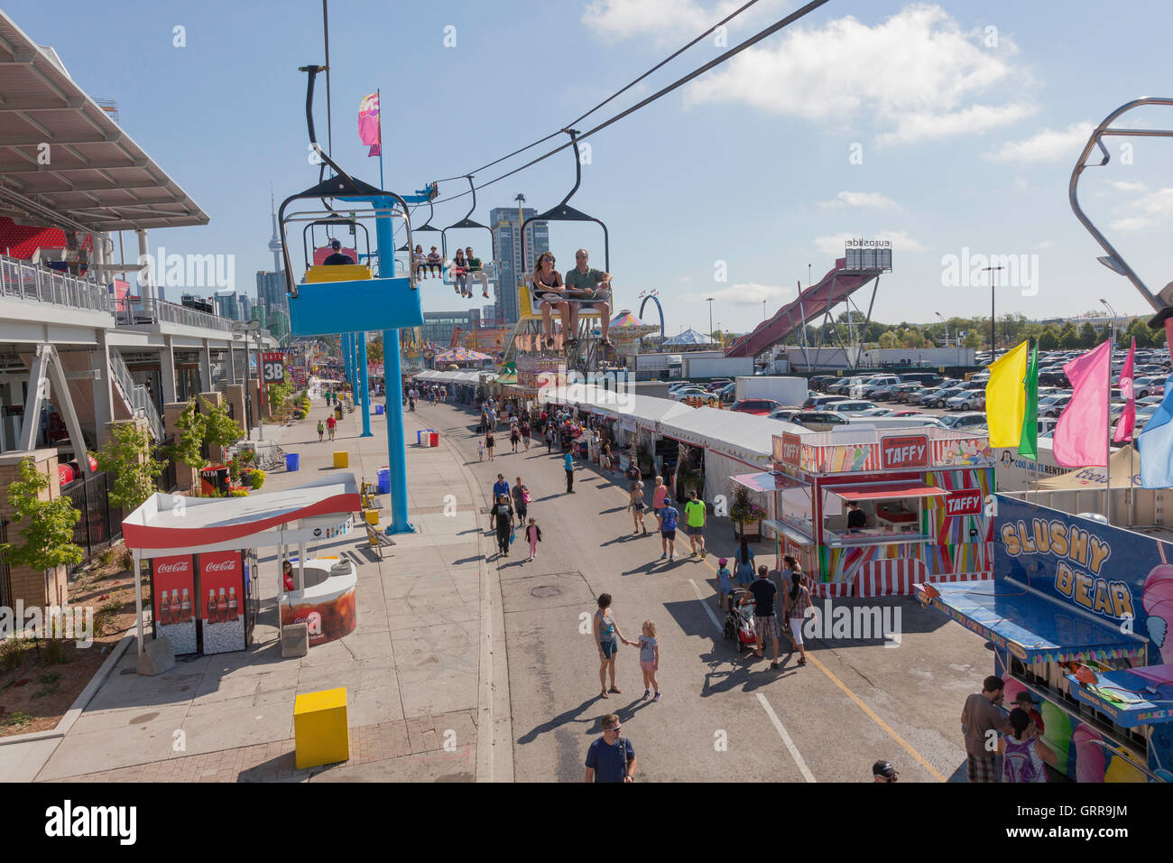 Amusement Park at and midway The Canadian National Exhibition in ...