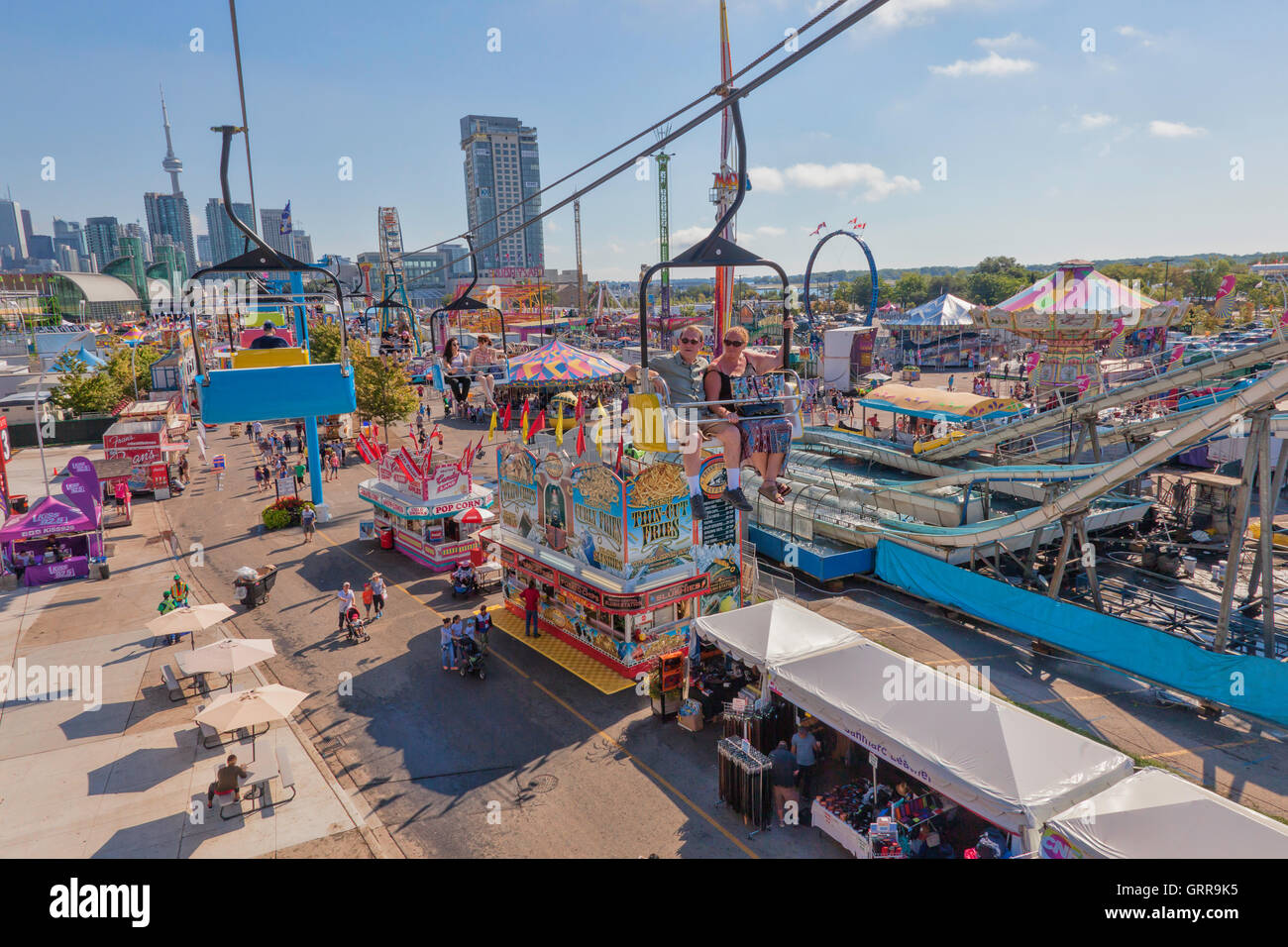 Amusement Park at and midway The Canadian National Exhibition in ...