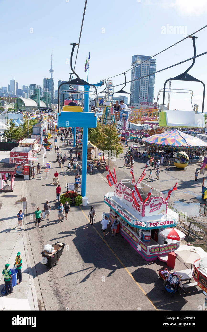 Amusement Park at and midway The Canadian National Exhibition in ...